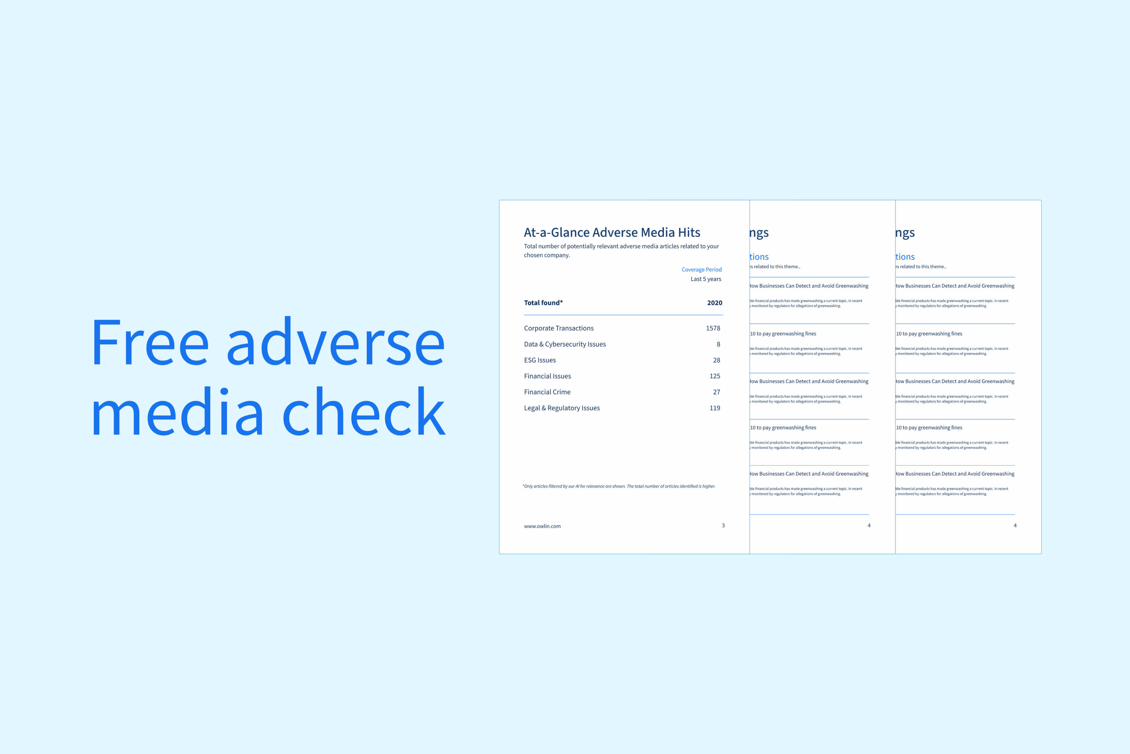 Free Adverse Media Check